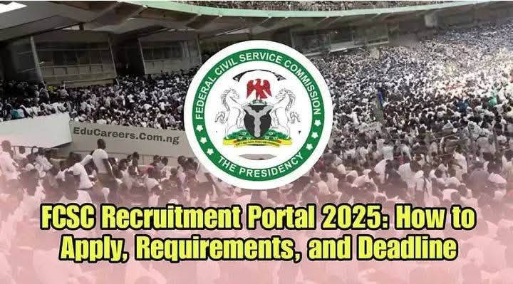 Apply Federal Civil Service (FCSCS) Commission Recruitment 2025/2026 ...