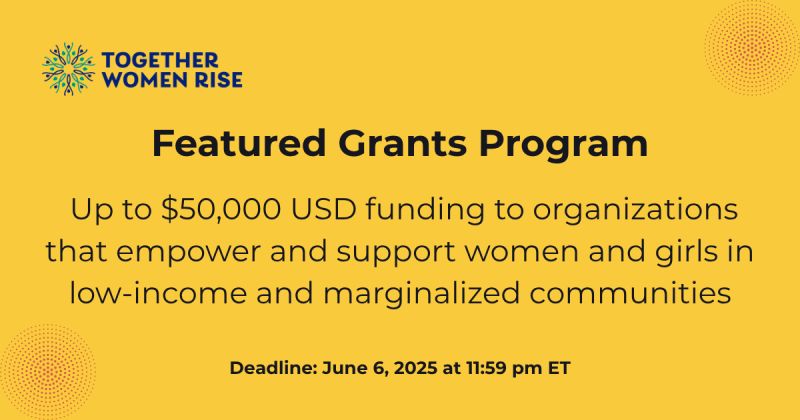 Grant : Apply Together Women Rise - Featured Grants Program (Up To ...